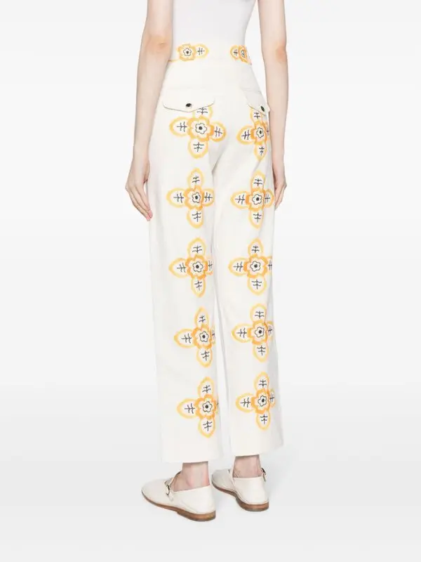 BODE Buttercup Embroidered Trousers