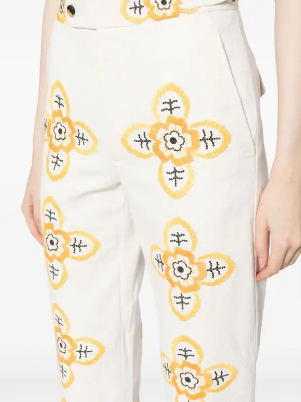 BODE Buttercup Embroidered Trousers