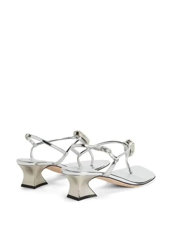 GIUSEPPE ZANOTTI 45mm Anthonia Rhinestone-embellished Sandals - Silver