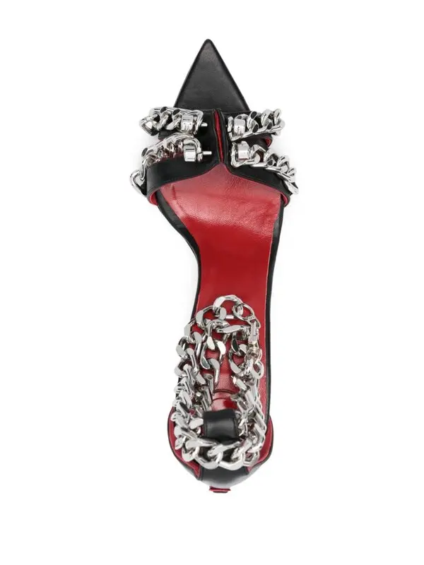 HARDOT 100mm Chain-link Embellished Sandals