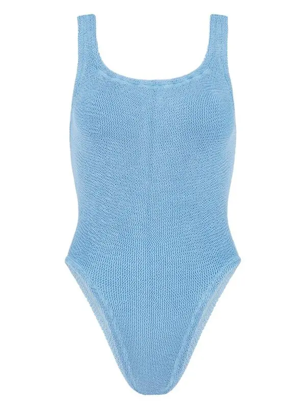 Hunza G Square Neck Swimsuit - Blue