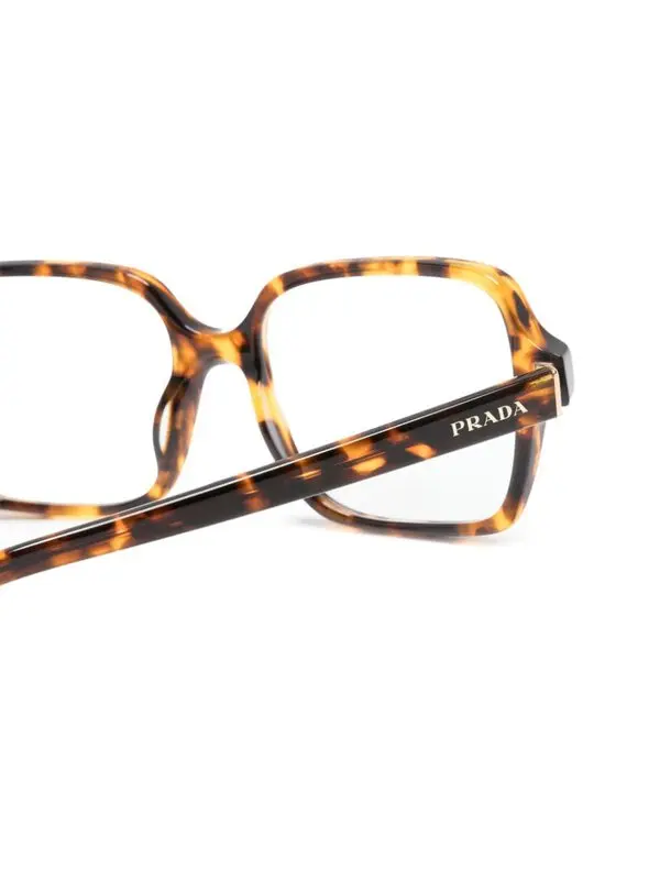 Prada Tortoiseshell Square Frame Glasses