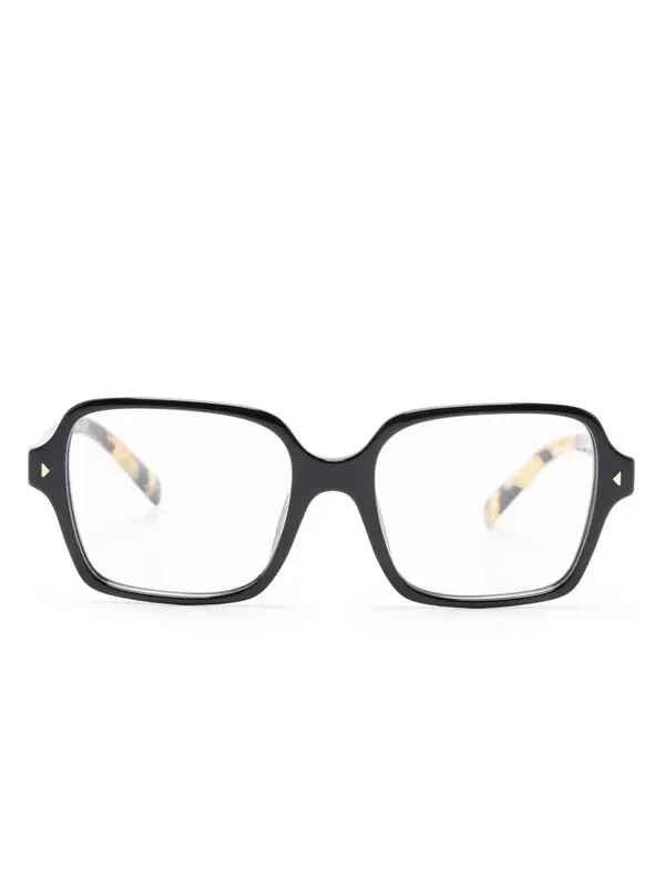 Prada Tortoiseshell Square Frame Glasses - Brown
