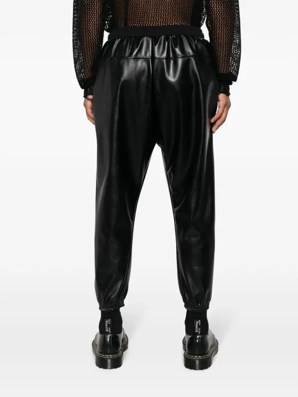 Alchemy Fashions Faux-leather Elastic-waist Trousers