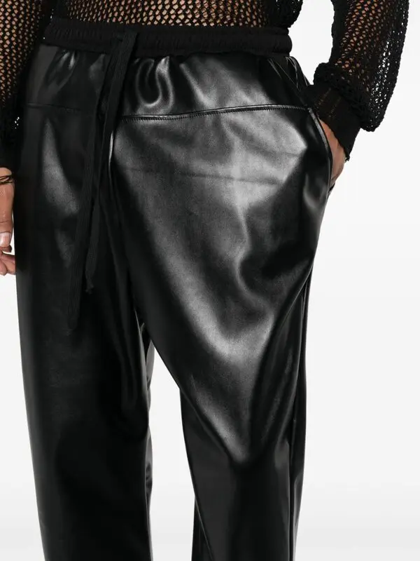 Alchemy Fashions Faux-leather Elastic-waist Trousers