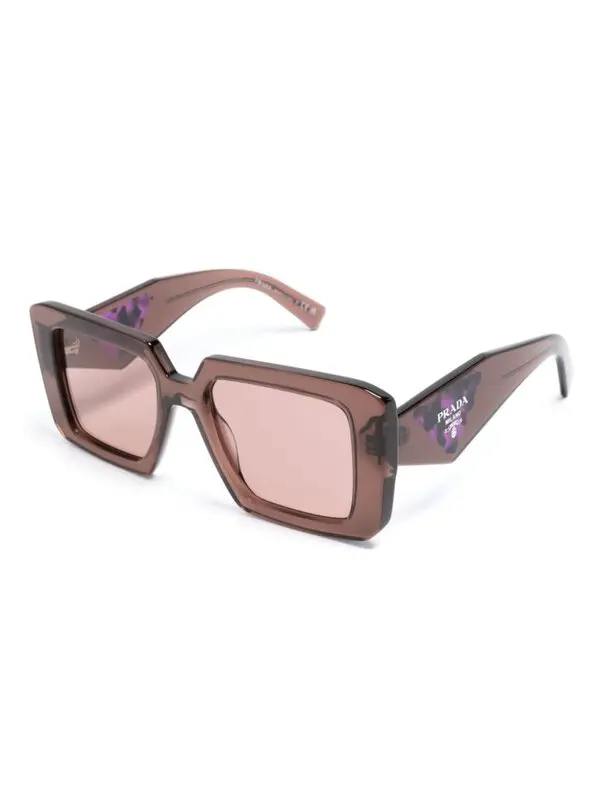 Prada Logo Square Frame Sunglasses