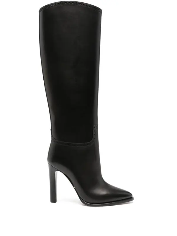 Ralph Lauren Brently 100mm Knee-high Leather Boots