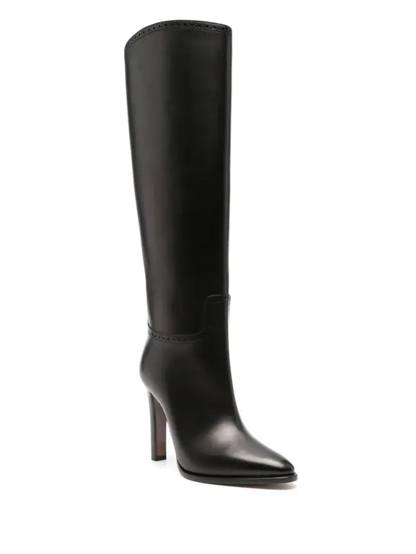 Ralph Lauren Brently 100mm Knee-high Leather Boots
