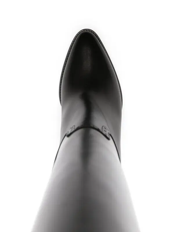 Ralph Lauren Brently 100mm Knee-high Leather Boots