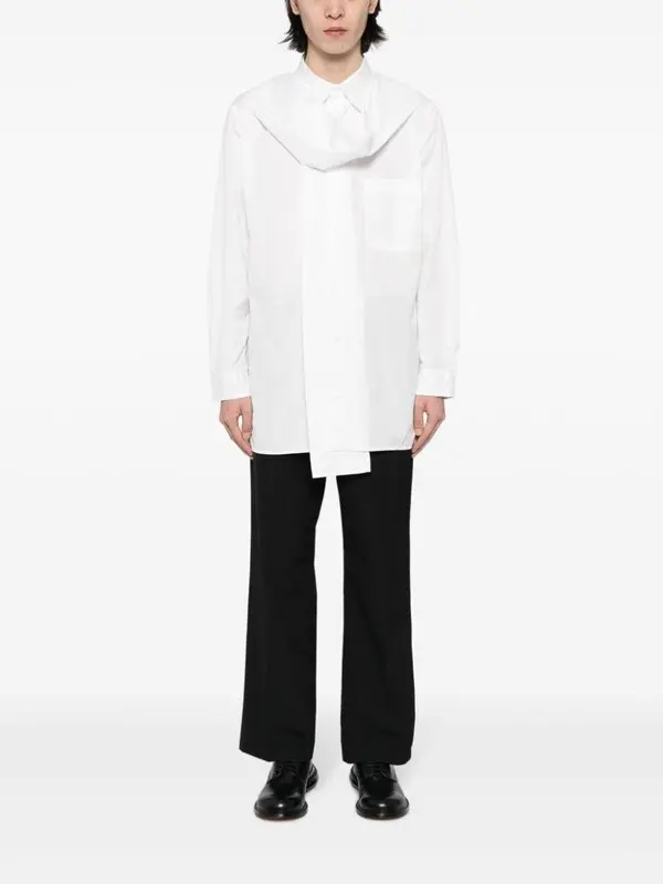 Yohji Yamamoto Detachable-collar Cotton Shirt
