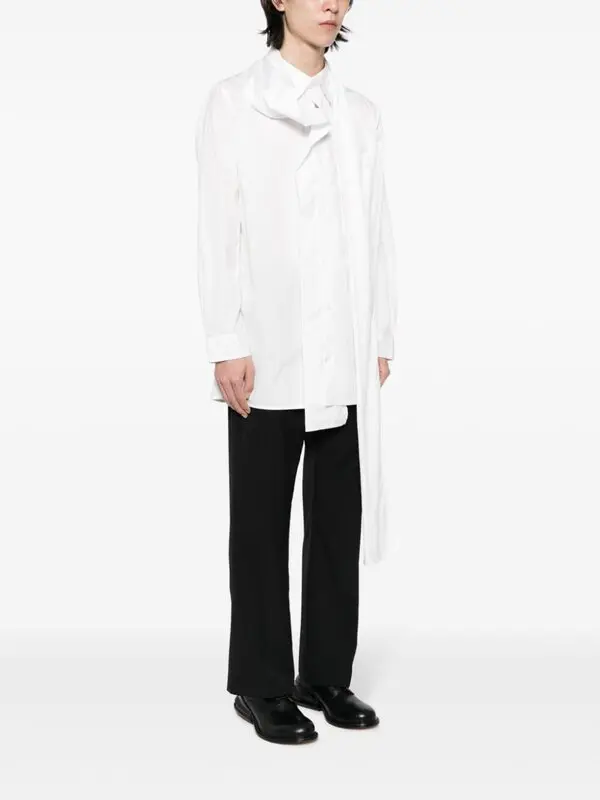 Yohji Yamamoto Detachable-collar Cotton Shirt