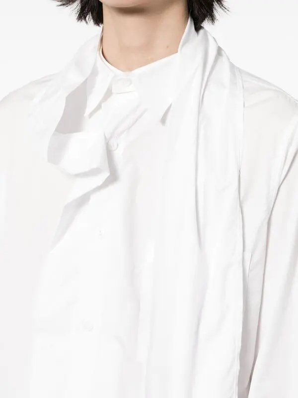 Yohji Yamamoto Detachable-collar Cotton Shirt