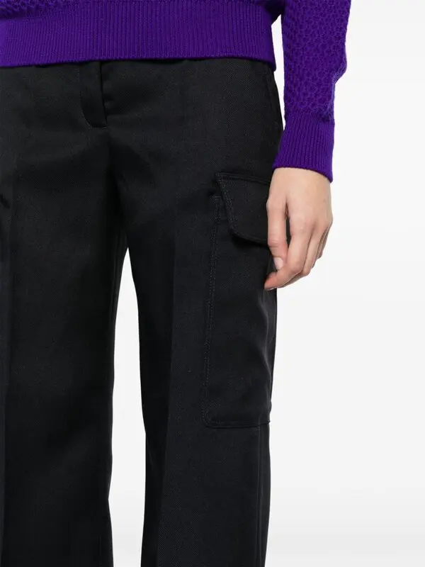 Stella McCartney Pressed-crease Cargo Trousers