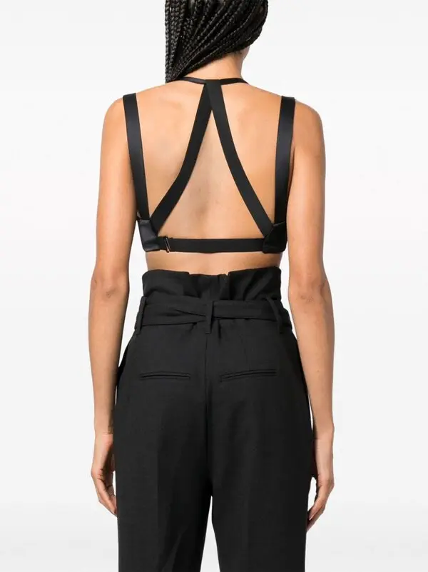 REV Strap-detail Sleeveless Cropped Top