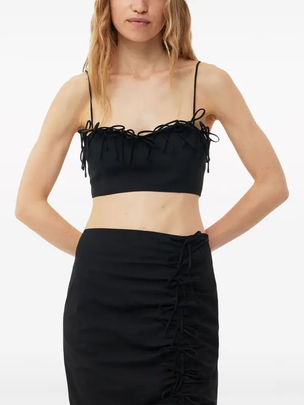 GANNI Draped Midi Skirt