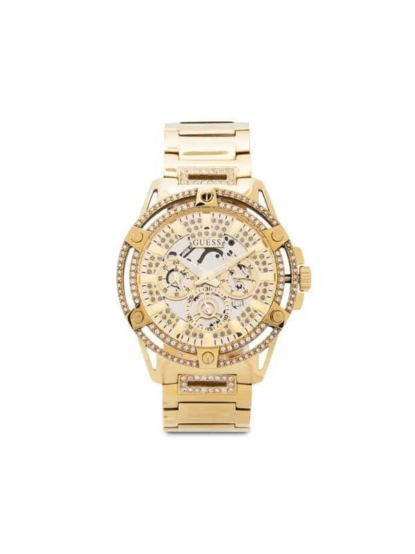 Guess Stainless Steel Chronograph Watch 48mm - Gold