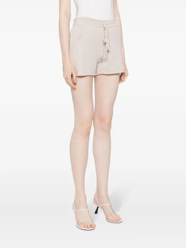 TEDDY CASHMERE Portofino Drawstring Shorts - Neutrals