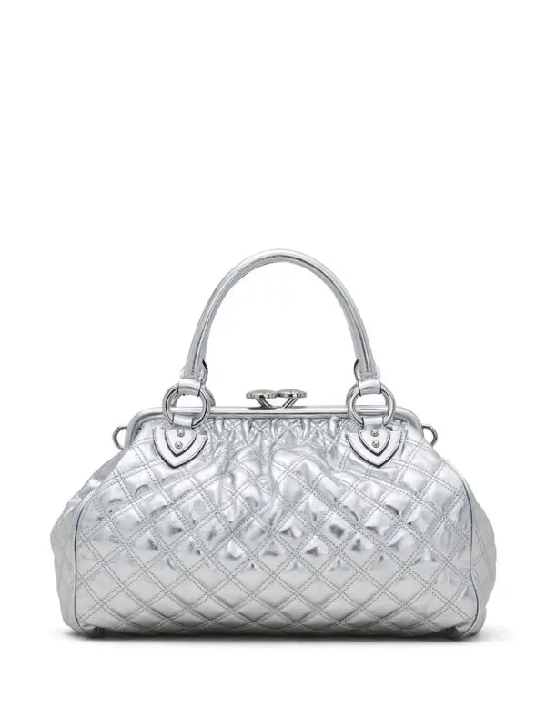 Marc Jacobs Re-edition Quilted Stam Bag - Silver