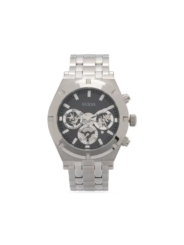 Guess Continental 44mm Chronograph Watch - Black