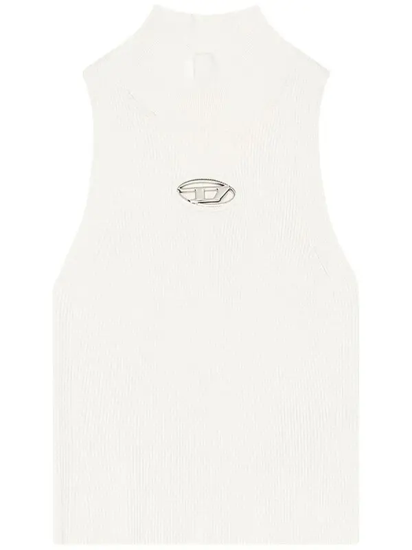 DIESEL® M-onervax Mock-neck Top - White