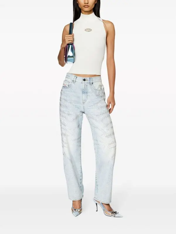 DIESEL® M-onervax Mock-neck Top - White