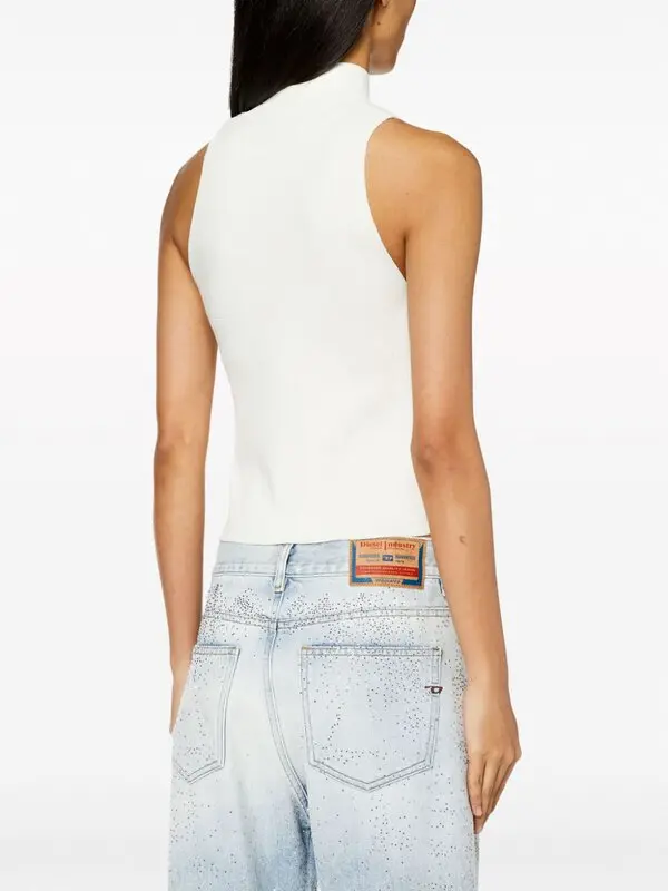 DIESEL® M-onervax Mock-neck Top - White
