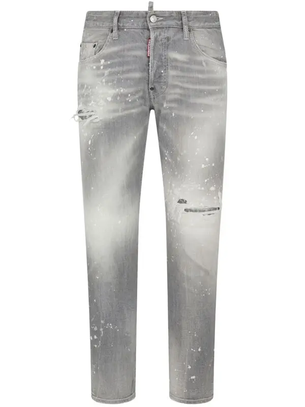 Dsquared2 Distressed Paint-splatter Jeans