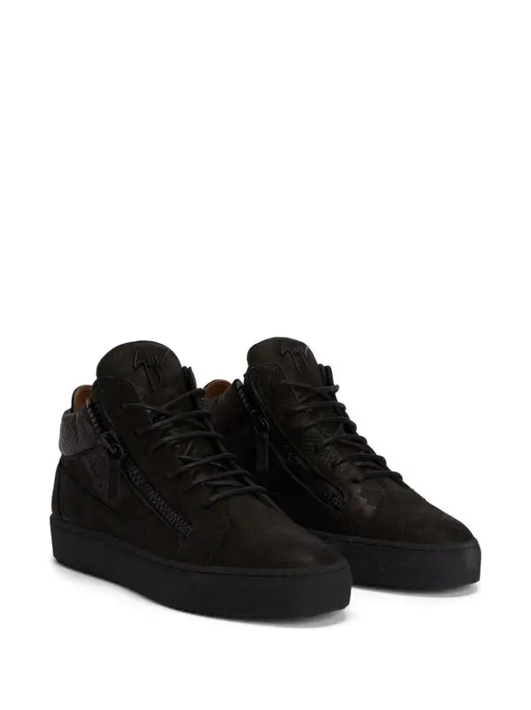 GIUSEPPE ZANOTTI Kriss Mid-top Sneakers - Black