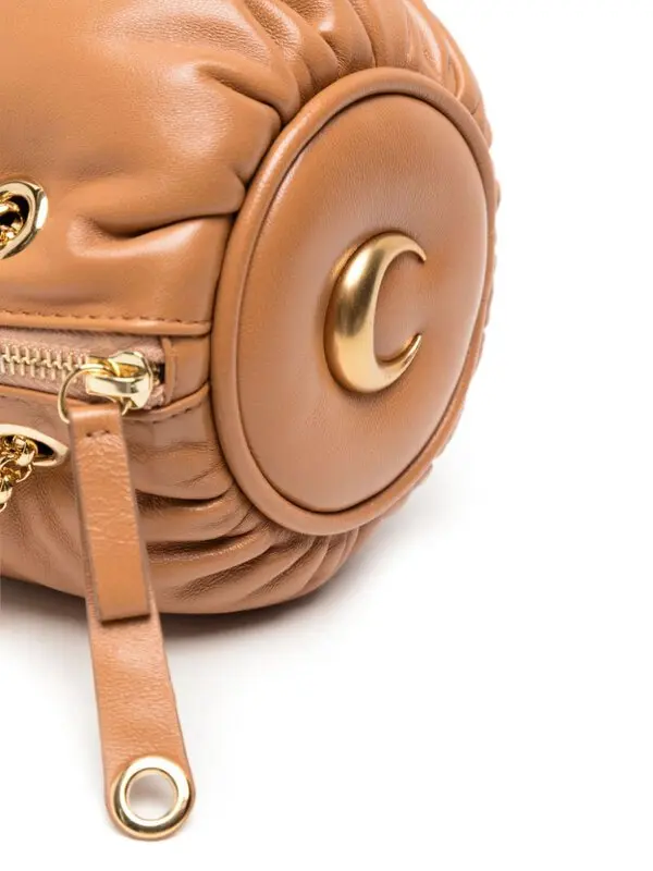 MARINE SERRE Pillow Leather Shoulder Bag