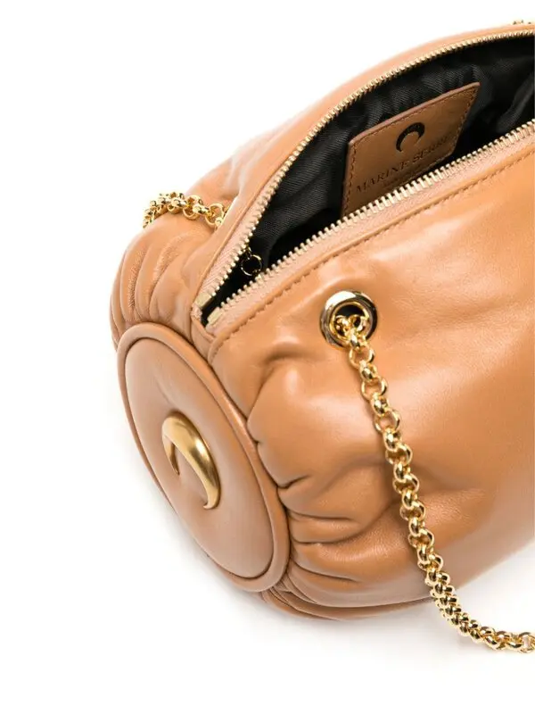 MARINE SERRE Pillow Leather Shoulder Bag