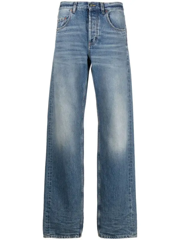 Saint Laurent High-waist Wide-leg Jeans