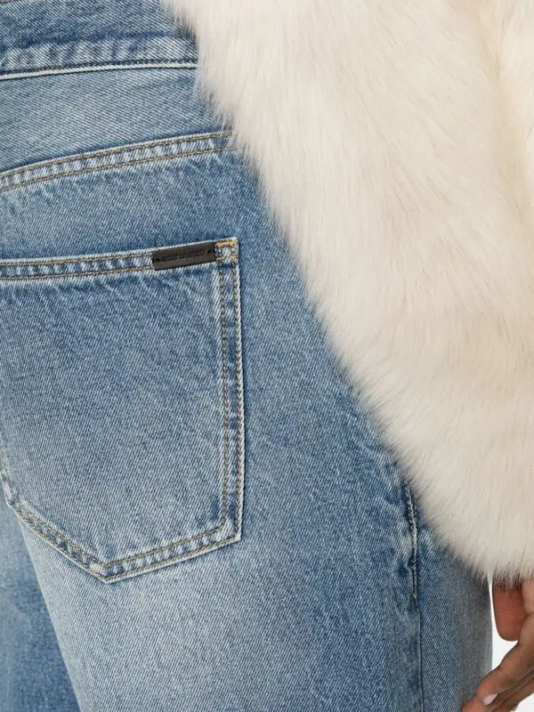 Saint Laurent High-waist Wide-leg Jeans