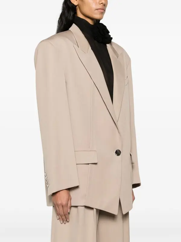 Attico Glen Oversized Single-breasted Blazer - Brown