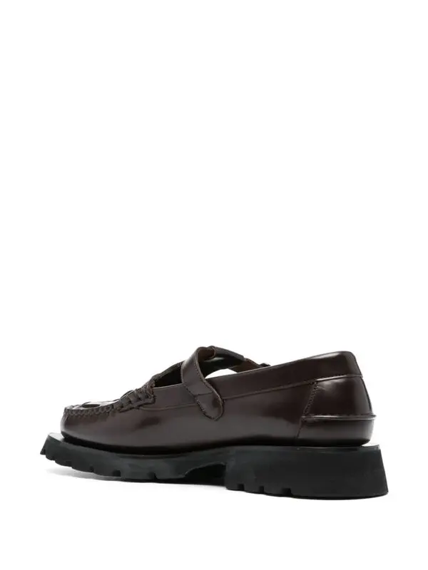 Hereu Soller Interwoven Leather Loafers