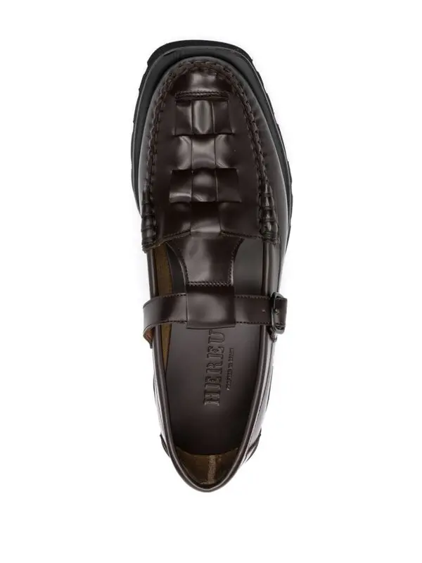 Hereu Soller Interwoven Leather Loafers