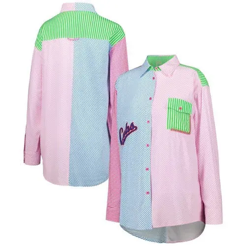 Terez Chicago Cubs Button-up Shirt - Blue