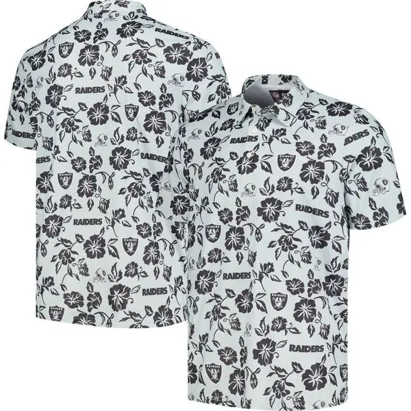 Reyn Spooner Las Vegas Raiders Pua Performance Polo - Silver