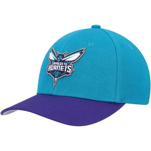Mitchell & Ness Purple Charlotte Hornets Mvp Team Two-tone 2.0 Stretch-snapback Hat