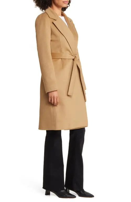 Fleurette Casey Belted Cashmere Wrap Coat