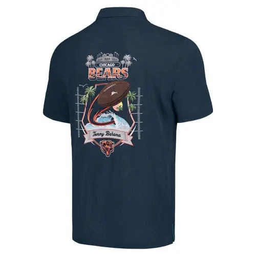 Tommy Bahama Chicago Bears Tidal Kickoff Camp Button-up Shirt