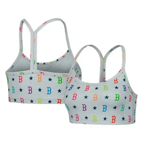 Terez Boston Red Sox Tlc Rainbow Bra - Gray