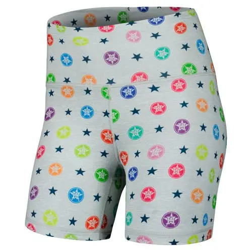 Terez Houston Astros Tlc Rainbow Shorts