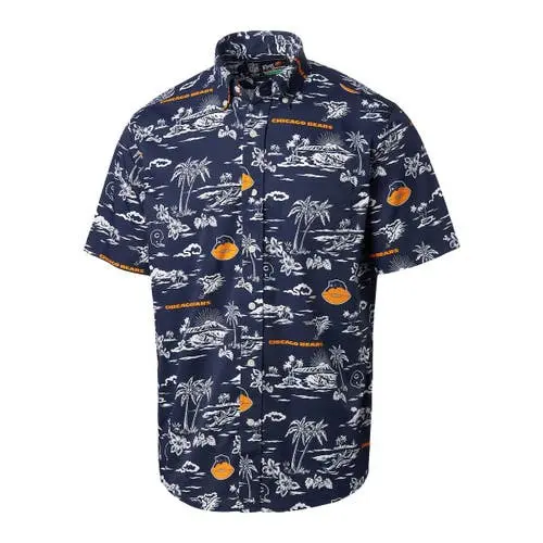 Reyn Spooner Chicago Bears Throwback Kekai Print Button-up Shirt
