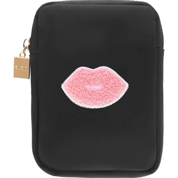 BLOC BAGS Mini Kiss Cosmetics Bag - Black