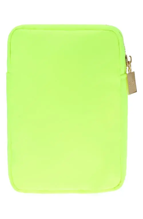 BLOC BAGS Lightning Bolt Cosmetics Bag - Neon Yellow