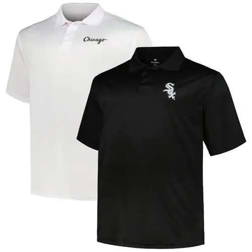 Profile White Chicago White Sox Big & Tall Two-pack Solid Polo Set