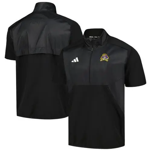 Adidas Ecu Pirates Aeroready Raglan Short Sleeve Quarter-zip Jacket