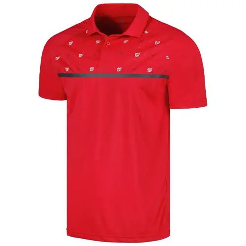 LEVELWEAR Washington Nationals Sector Batter Up Raglan Polo