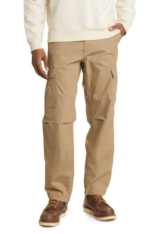 Carhartt Work In Progress Aviation Ripstop Cotton Cargo Pants - Leather (rinsed)