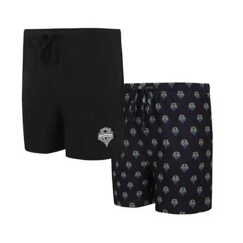 CONCEPTS SPORT Seattle Sounders Fc Gauge Two-pack Shorts Set - Black